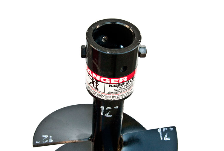 Auger 12" x 40" Plain Cutting Edge w/ 2-9/16" Round | Danuser