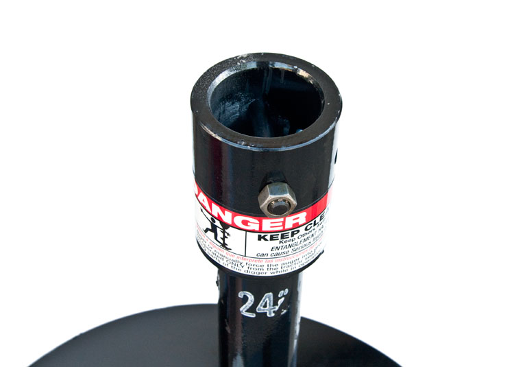 Auger 24" x 40" Plain Cutting Edge w/ 2-9/16" Round | Danuser