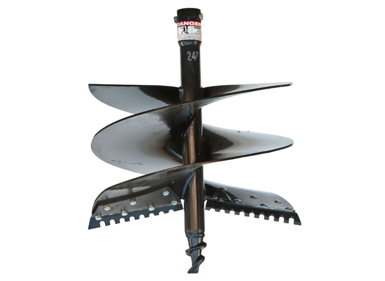 Auger 24" x 29" Serrated Cutting Edge w/ 2-9/16" Round | Danuser