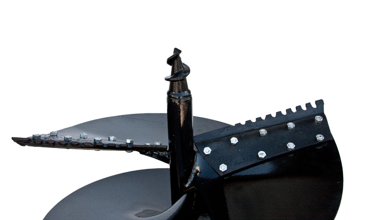 Auger 30" x 40" Serrated Cutting Edge w/ 2-9/16" Round | Danuser