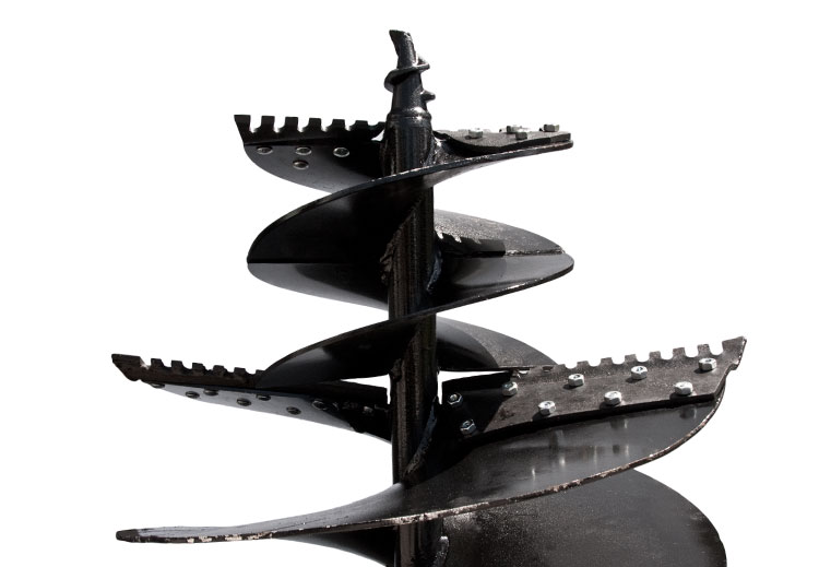 Auger-Step 30" x 16" x 40" Serrated Cutting Edge w/ 2" Round | Danuser