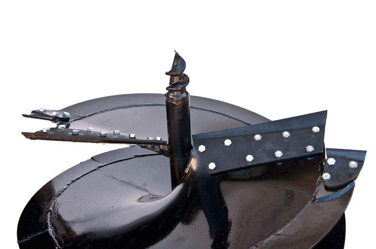 Auger 36" x 40" Plain Cutting Edge w/ 2-9/16" Round | Danuser