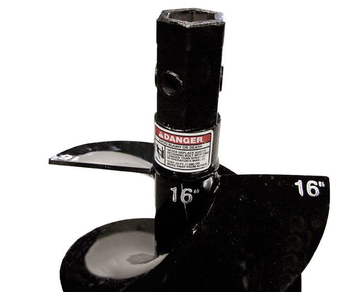 Cast Auger 16" x 72" w/ 2" Hex | Danuser