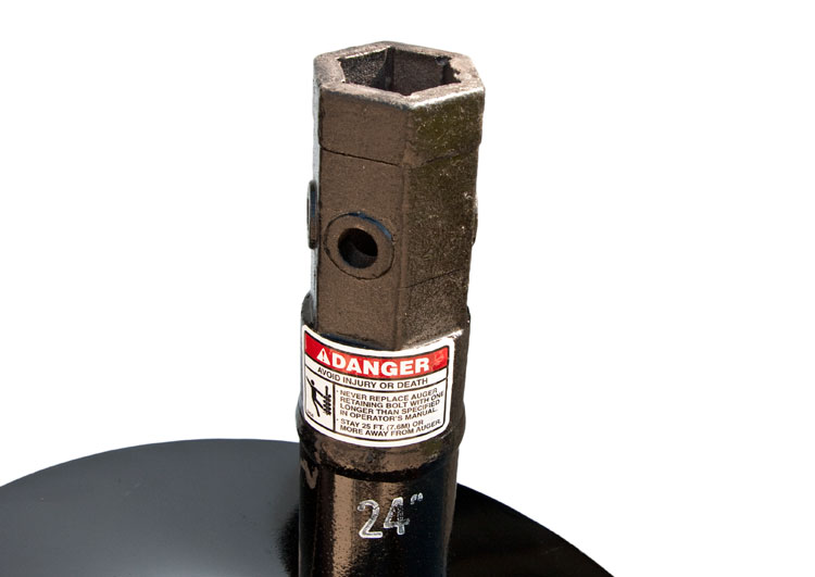 Cast Auger 24" x 72" w/ 2" Hex | Danuser