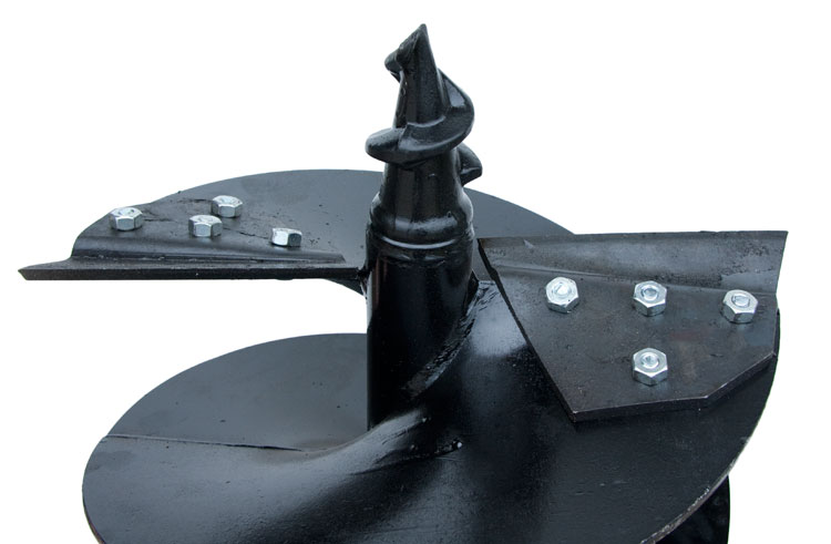 Auger 16" x 40" Plain Cutting Edge w/ 2" Round | Danuser