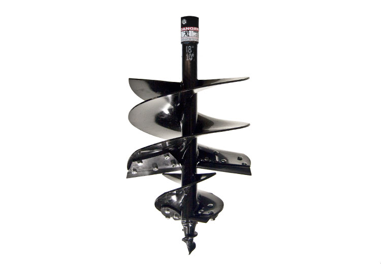 Auger-Step 18" x 10" x 33" Plain Cutting Edge w/ 2" Round | Danuser