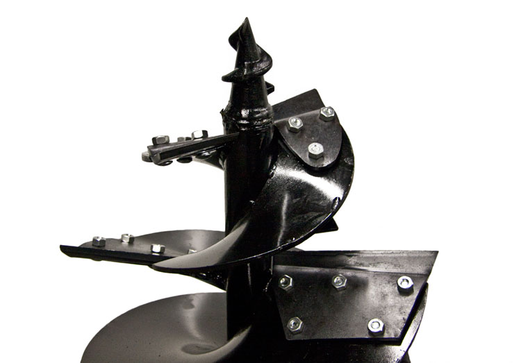 Auger-Step 18" x 10" x 33" Plain Cutting Edge w/ 2" Round | Danuser