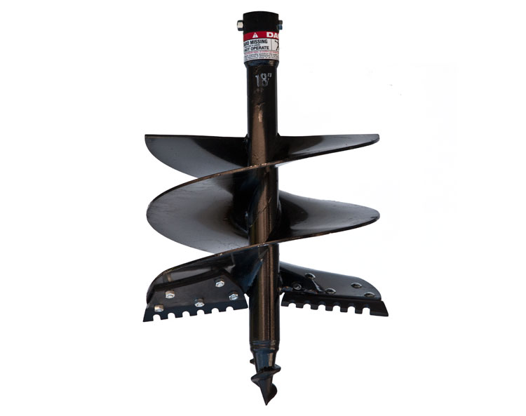Auger 18" x 29" Serrated Cutting Edge w/ 2" Round | Danuser