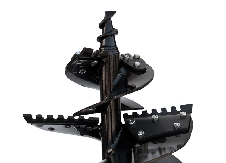 Auger-Step 18" x 10" x 33" Serrated Cutting Edge w/ 2" Round | Danuser