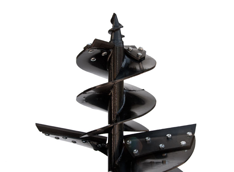 Auger-Step 24" x 12" x 40" Plain Cutting Edge w/ 2" Round | Danuser