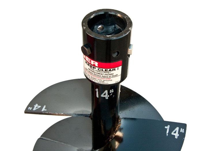 Auger 14" x 52" Plain Cutting Edge w/ 2-9/16" Round | Danuser