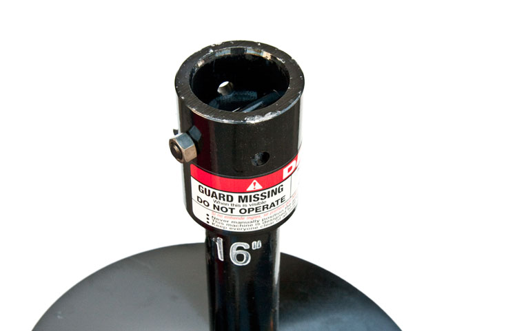 Auger 16" x 52" Plain Cutting Edge w/ 2-9/16" Round | Danuser