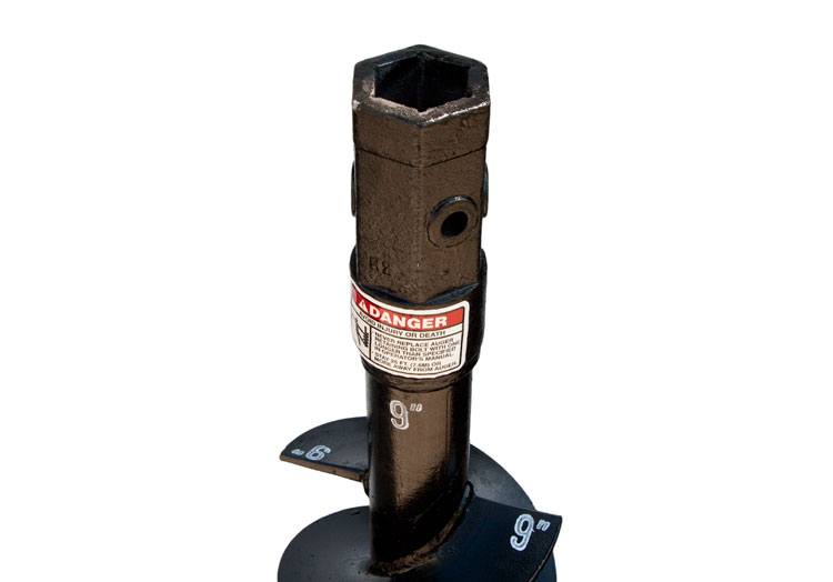Cast Auger 9" x 48" w/ 2" Hex | Danuser