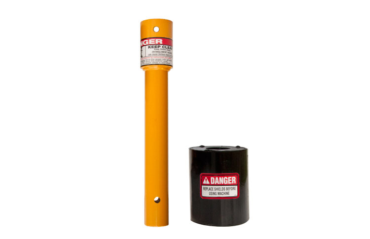 14" Auger Extension with Guard - 2" Round | Danuser