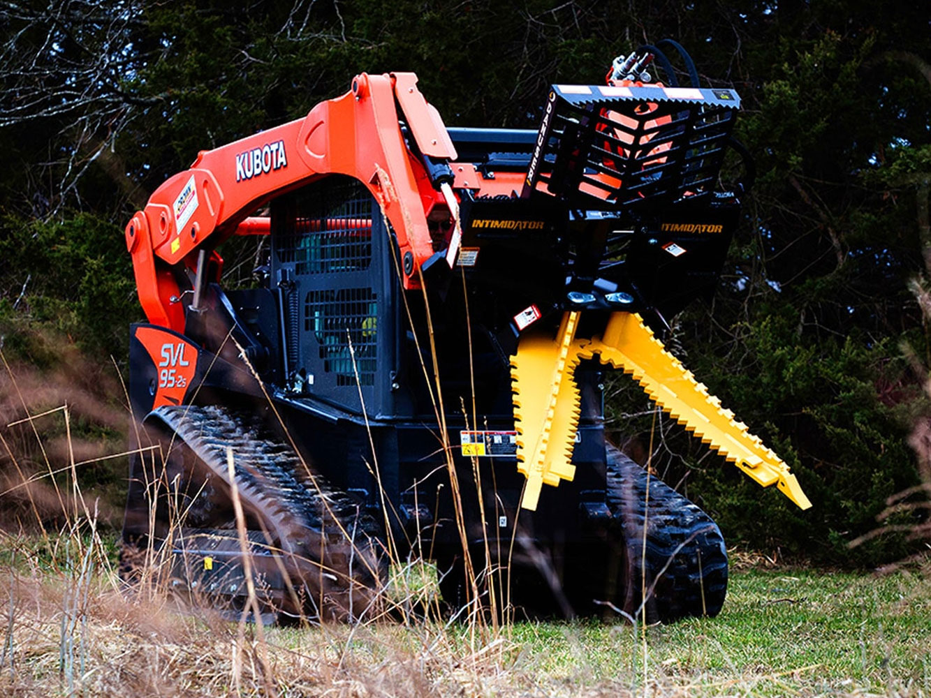 Intimidator Skid-Steer Quick Attach with Side Saw Teeth Jaws | Danuser