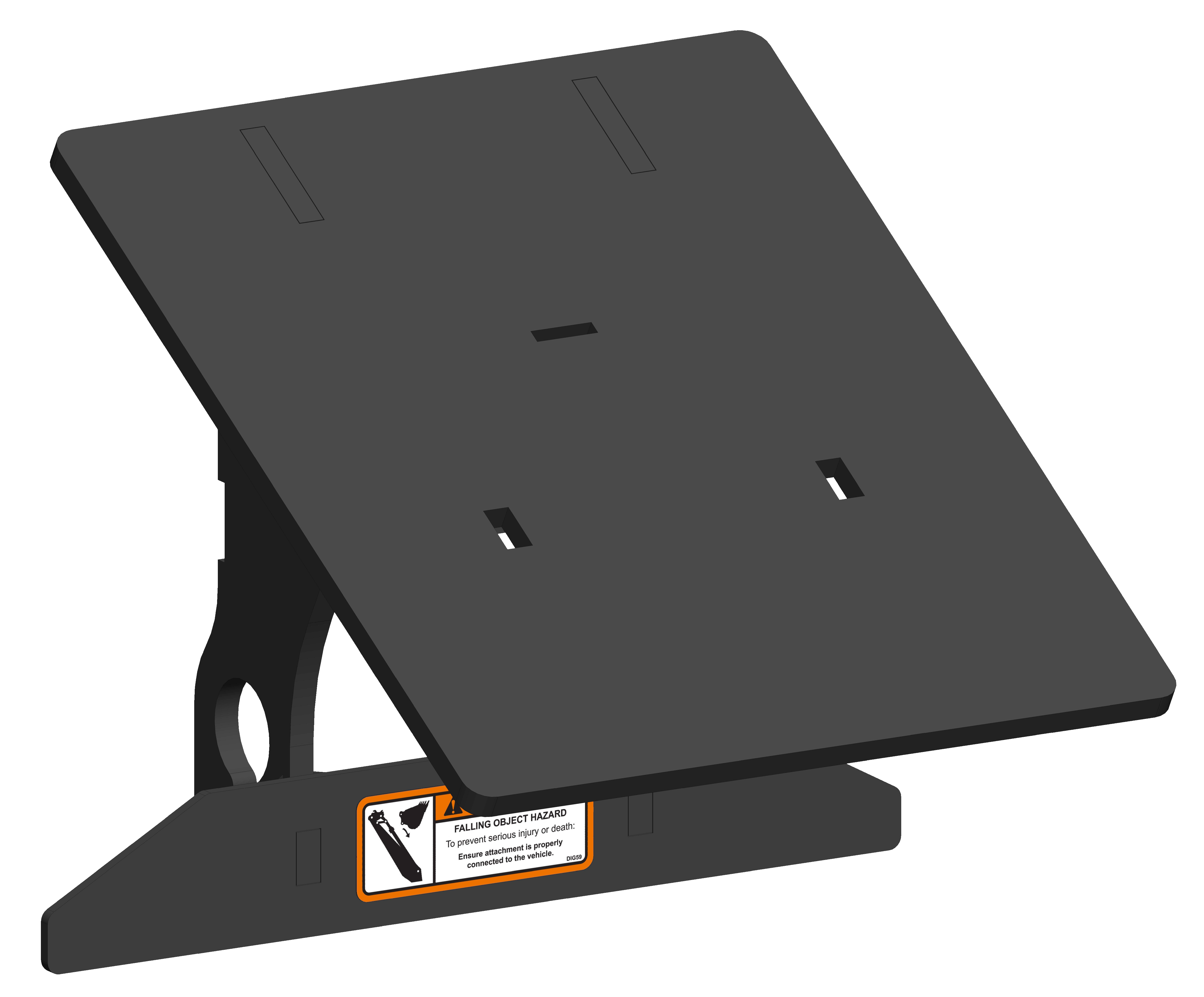 T3 Backhoe & Excavator Quick Attach Mount (Universal) | Danuser