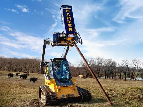 post driver for loader