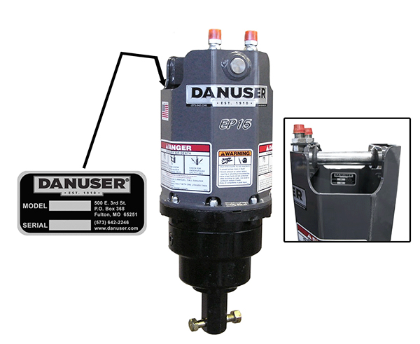 Serial Number locations | Danuser