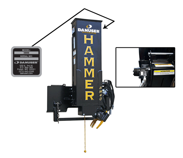 Serial Number locations | Danuser