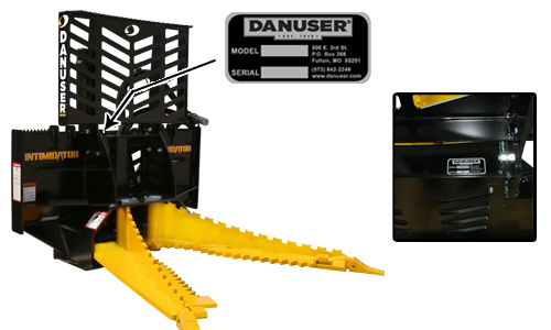 Serial Number locations | Danuser