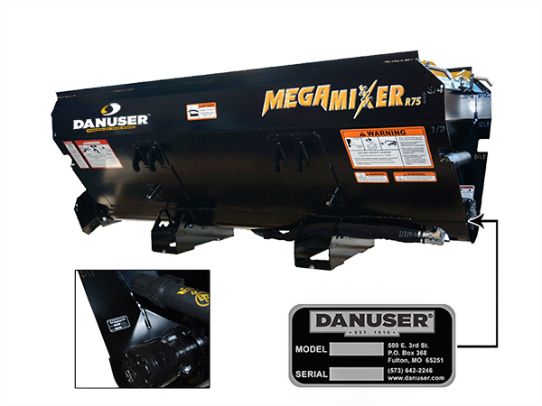 Serial Number locations | Danuser