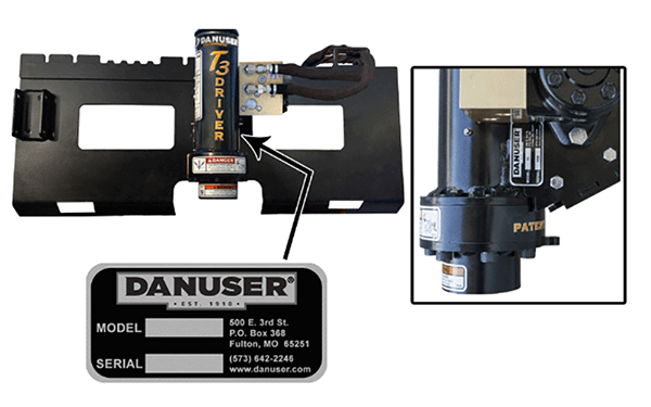 Serial Number locations | Danuser
